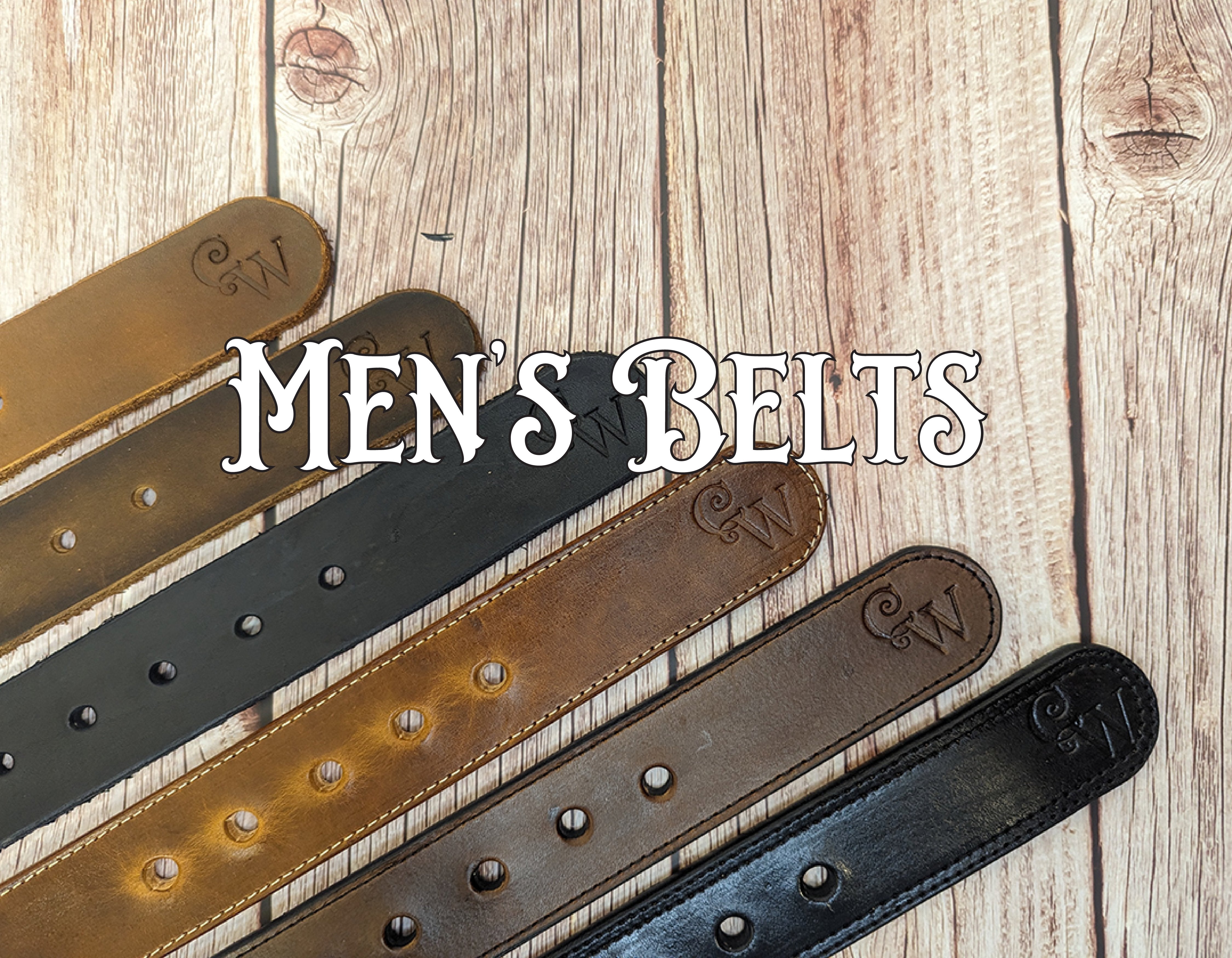All Men's Belts – Charles Wesley Leather Goods